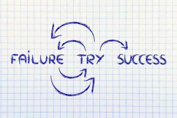try, fail, try again till success - Go From Stress To Success!